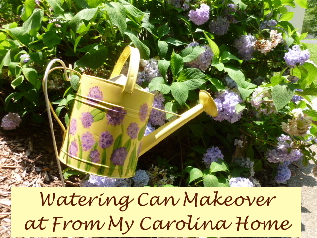 Watering Can Garden Art Project – From My Carolina Home